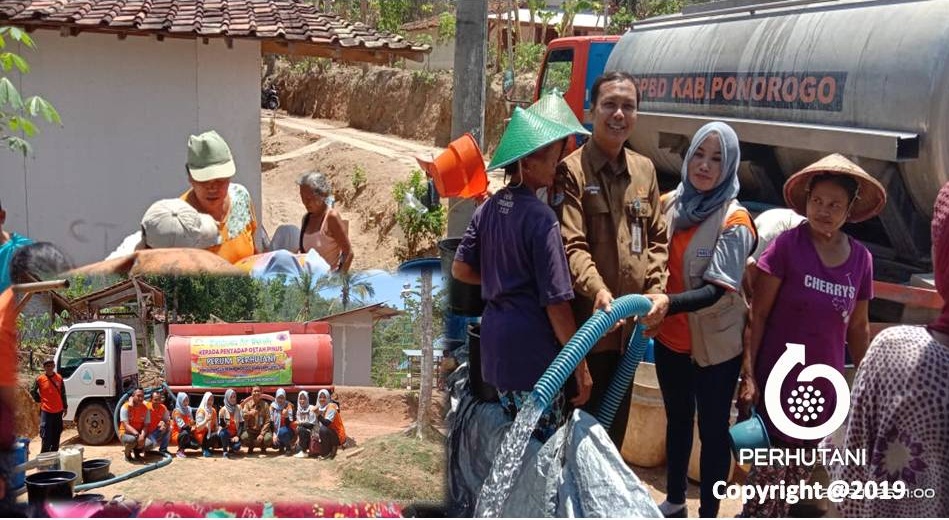 Perhutani Perhutani Lawu Ds Beri Bantuan Air Bersih Desa Tugurejo