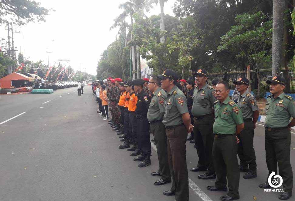 Perhutani Perhutani, POLRI dan BPBD Bangkalan Gelar Apel Siaga Bencana Alam
