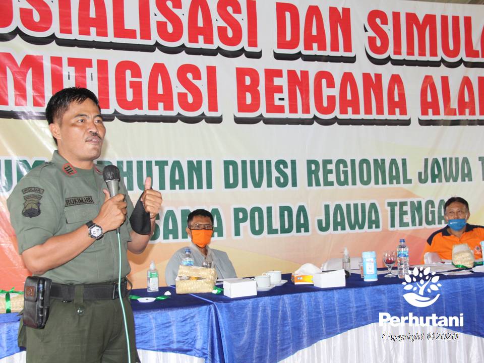 Perhutani Perhutani Bersama Polda Jateng Gelar Sosialisasi Dan Mitigasi