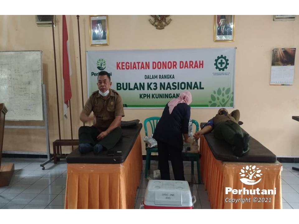 Perhutani Perhutani Bersama PMI Gelar Kegiatan Donor Darah Di Kuningan