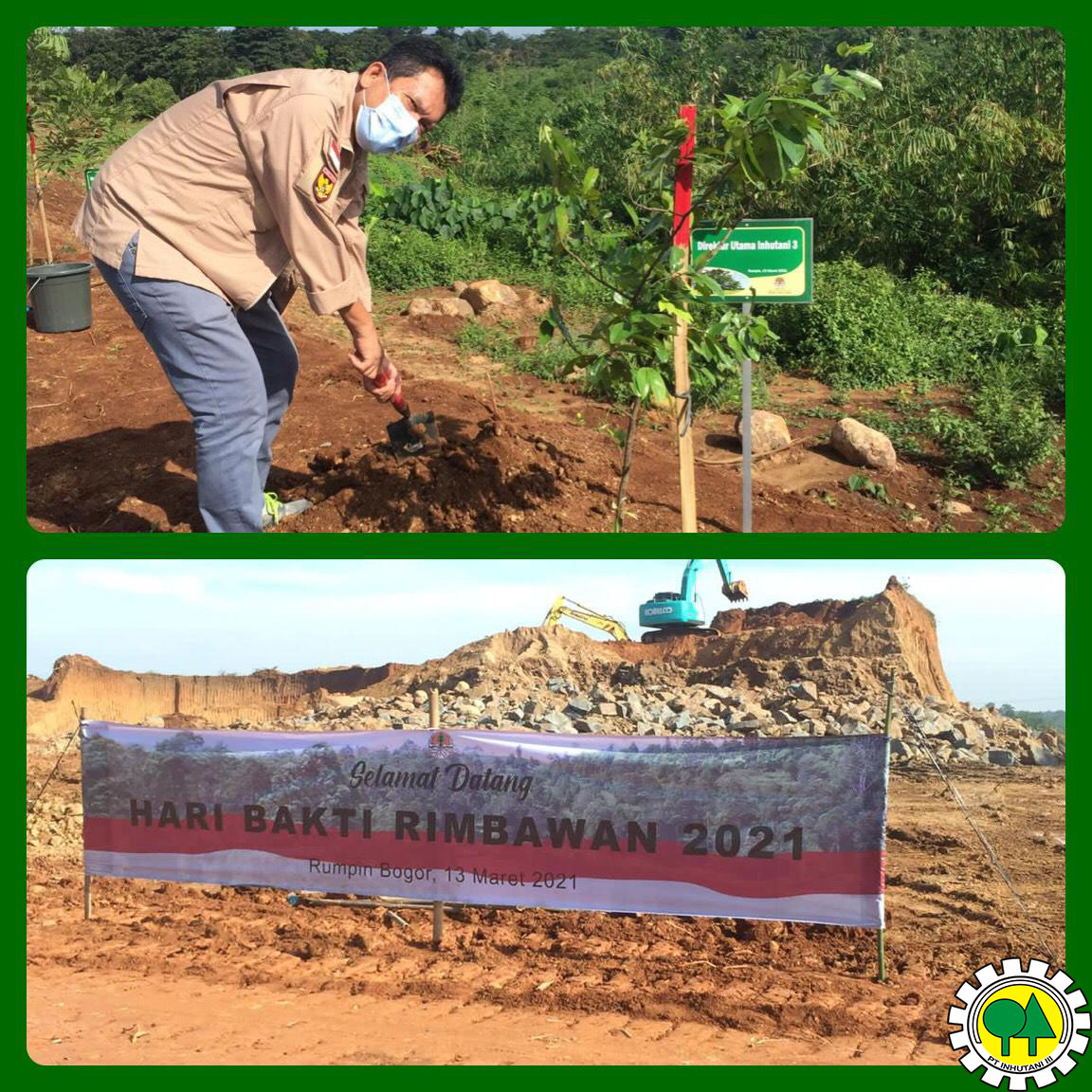 Perhutani Hari Bakti Rimbawan, PT Inhutani III Ikut Menanam Pohon Bersama Menteri LHK
