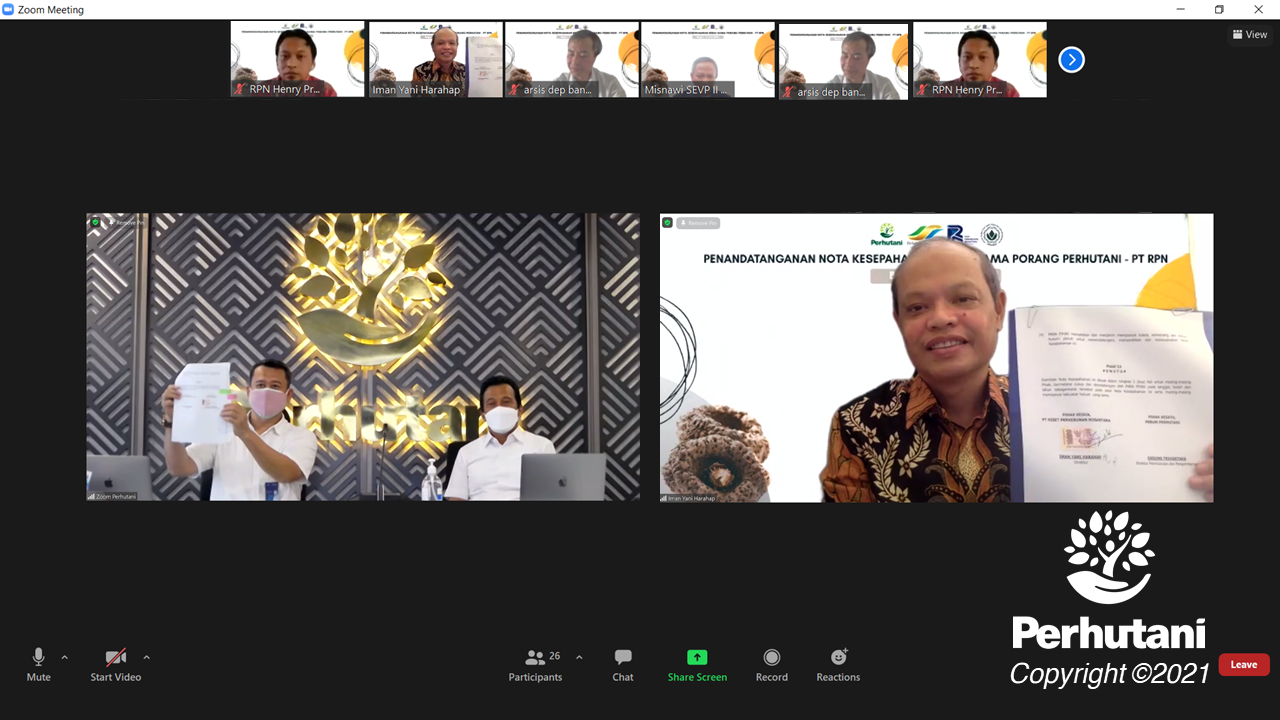 Perhutani PERHUTANI DAN PT RPN TANDATANGANI MOU PENGEMBANGAN PORANG