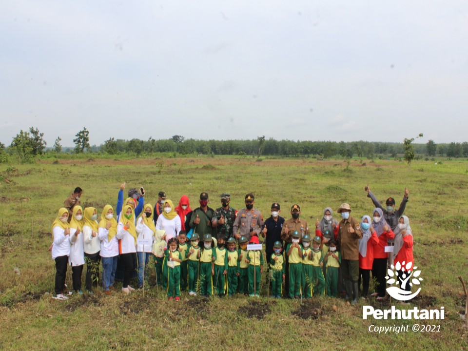Perhutani Perhutani Bersama Stakeholder Lakukan Penanaman Bersama Di Cepu