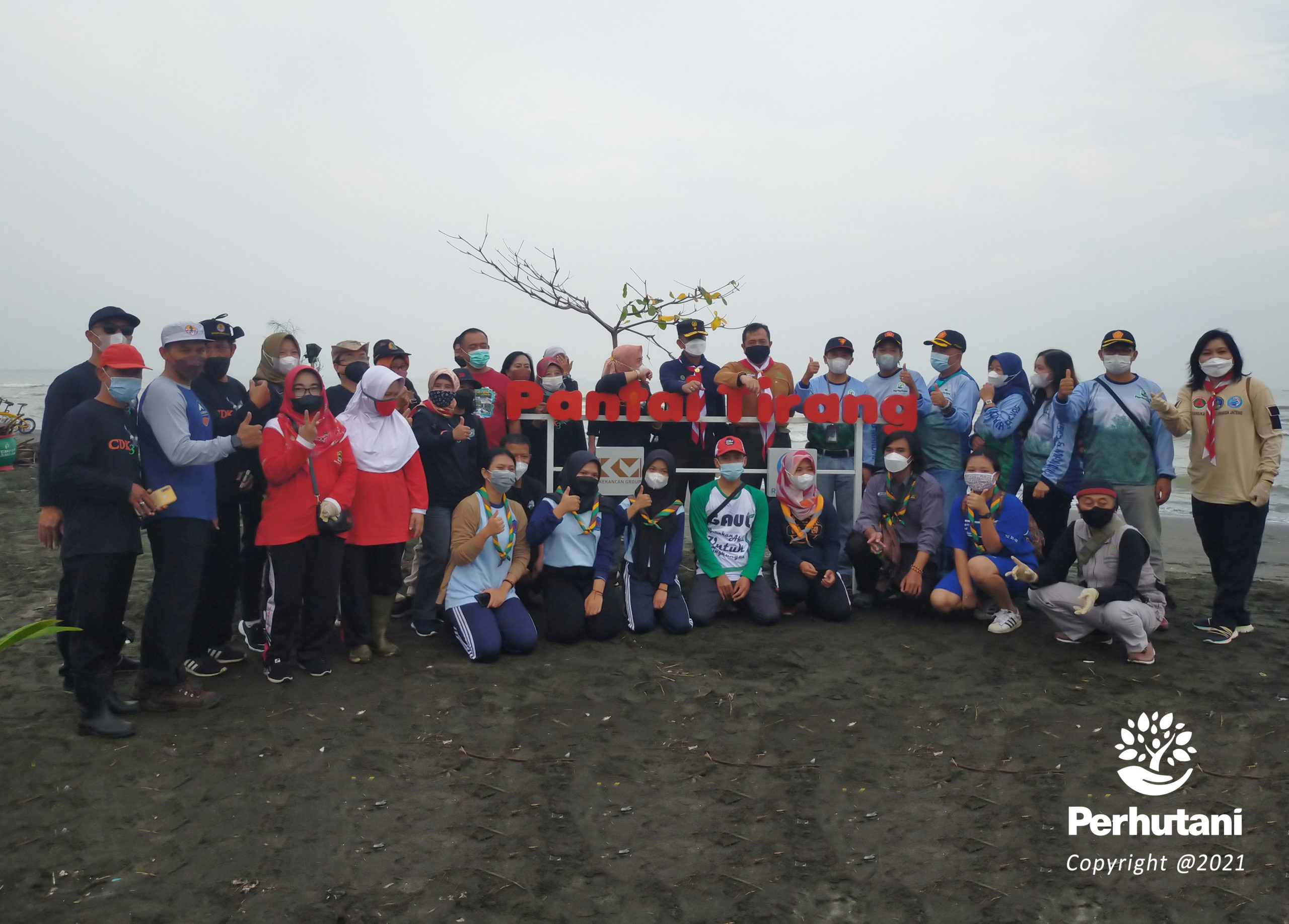 Perhutani Perhutani Gelar Penanaman dan Gerakan Pungut Sampah di Pantai ...