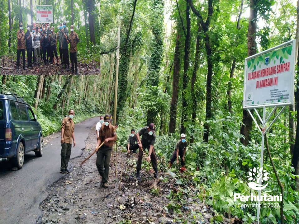 Perhutani Perhutani Bersama Dinas Lingkungan Hidup Lakukan Bersih