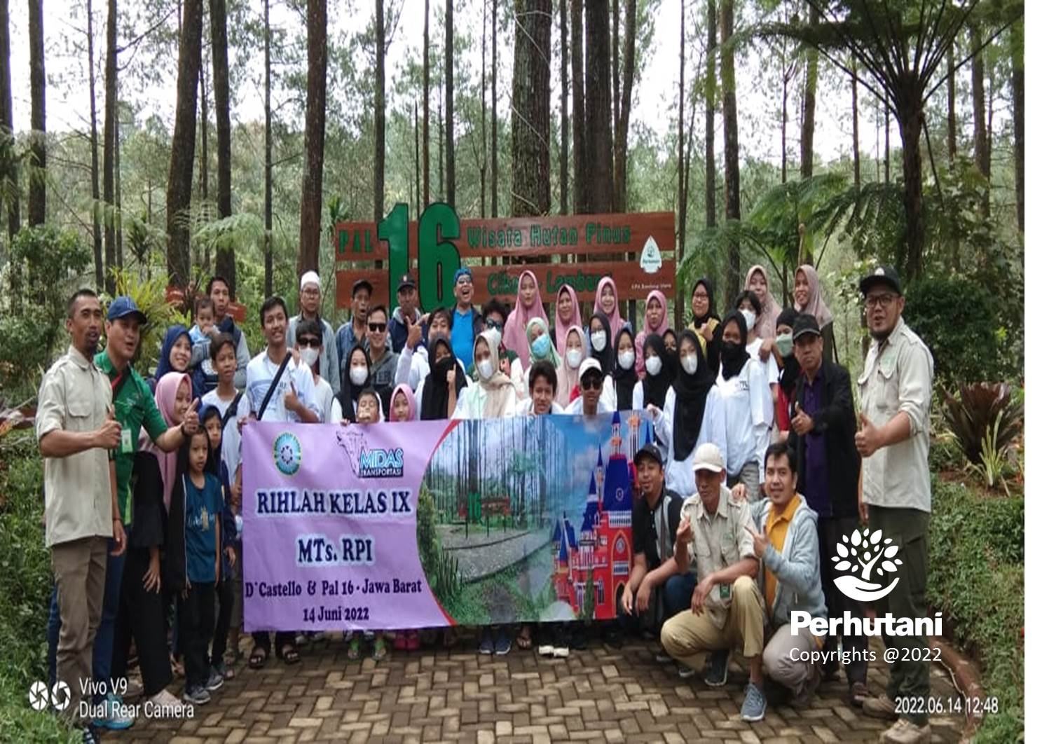 Perhutani MTs. RPI Jakarta Gelar Rihlah Di Lokasi Wisata PAL 16 Perhutani