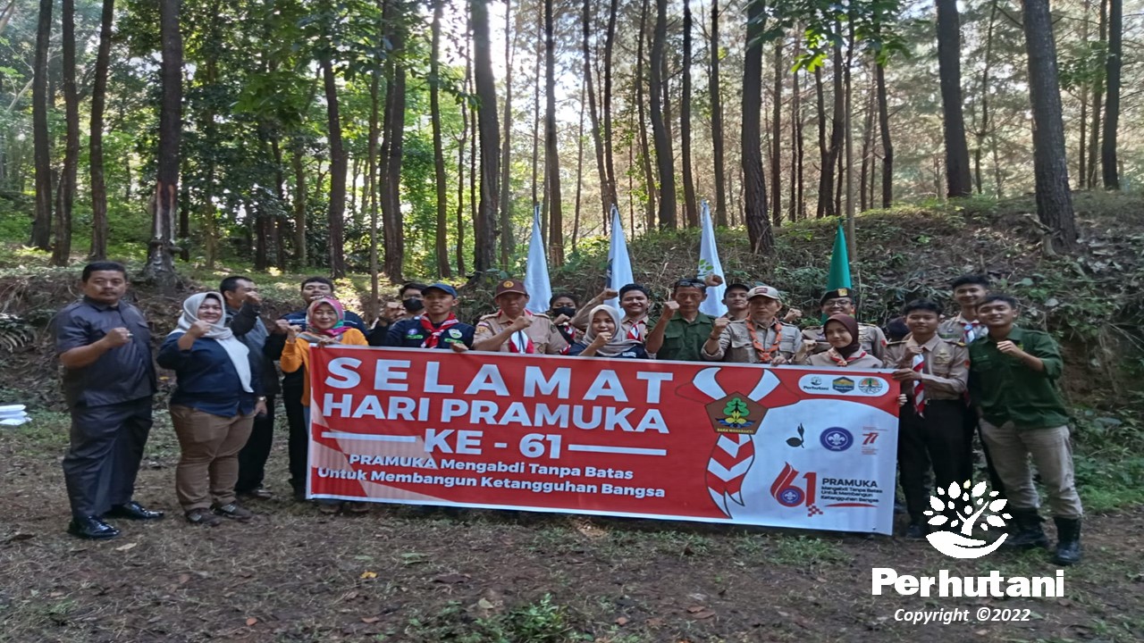 Perhutani Peringati Hut Saka Wanabakti Yang Ke 61 Perhutani Kuningan Gelar Kemah dan Tanam Bersama