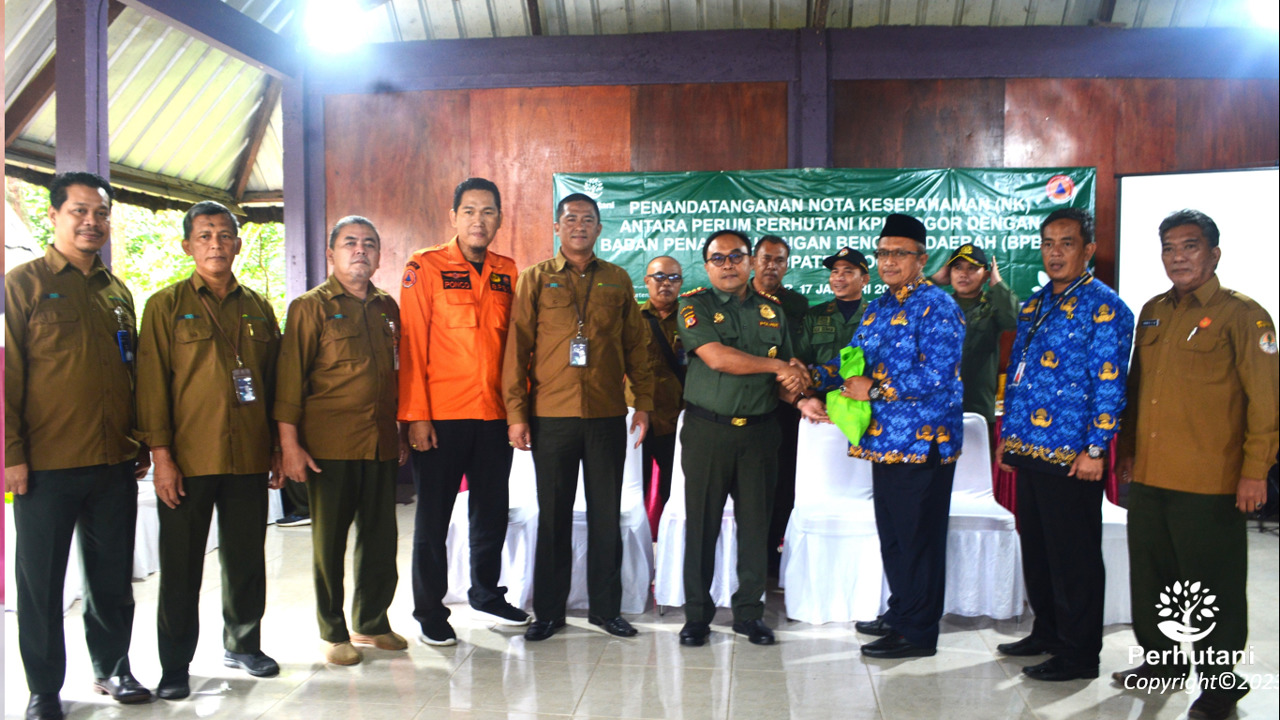 Perhutani Perhutani Melaksanakan Penandatanganan Nota Kesepahaman Dengan BPBD Kabupaten Bogor