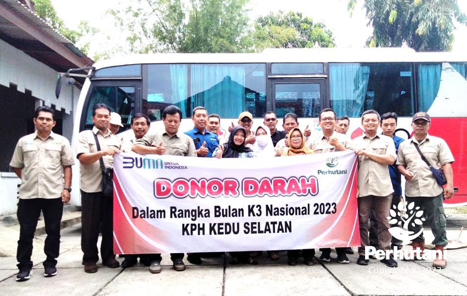 Perhutani Perhutani Lakukan Donor Darah dan Sosialisasi K3 & PHBS di Kebumen
