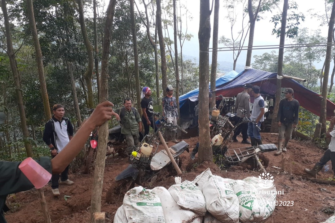 Perhutani Perhutani KPH Bogor Melaksanakan Operasi Gabungan Tambang Emas Ilegal Di Bogor