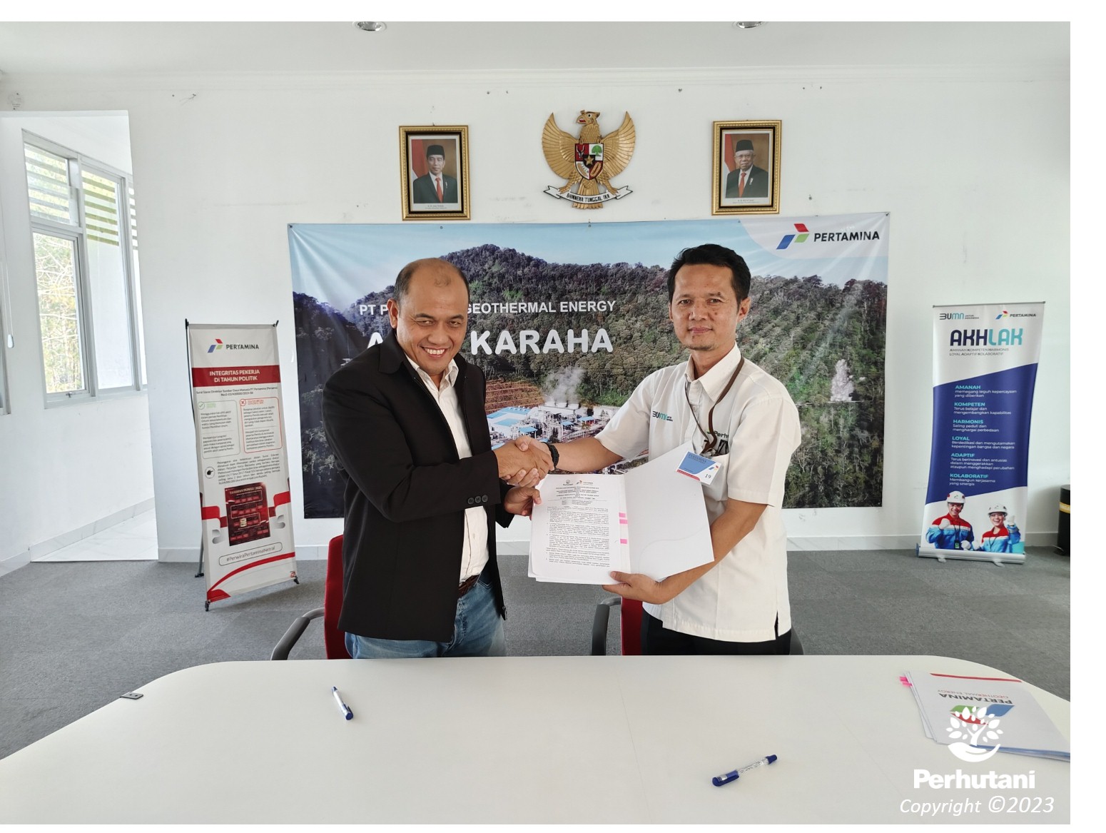 Perhutani Perhutani Bersama PT Pertamina Gheothermal Energy Teken PKS ...