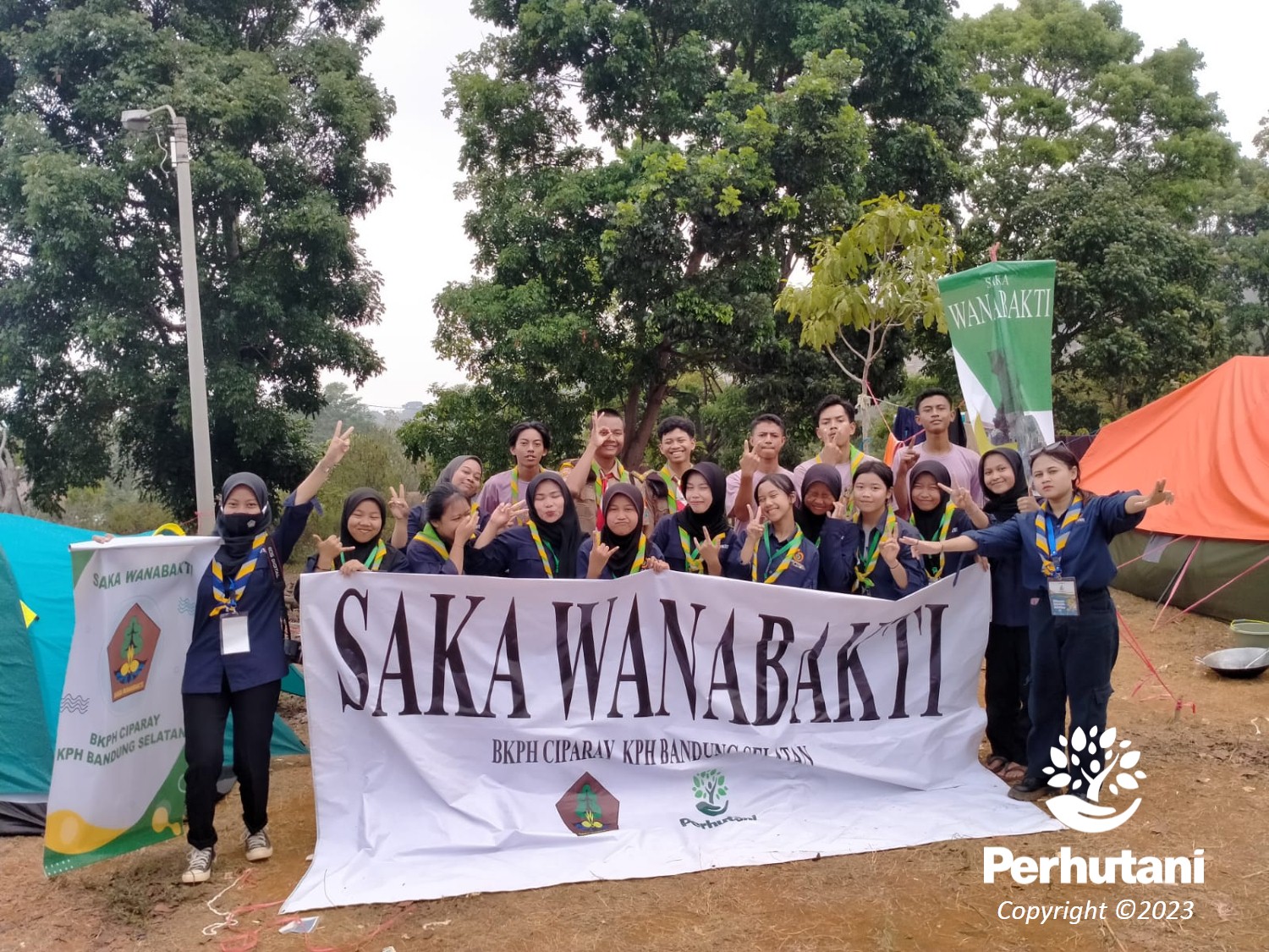 Perhutani Perhutani Ikuti Kegiatan Pramuka Saka Wanabakti di Bumi Perkemahan Nasional Kiara Payung