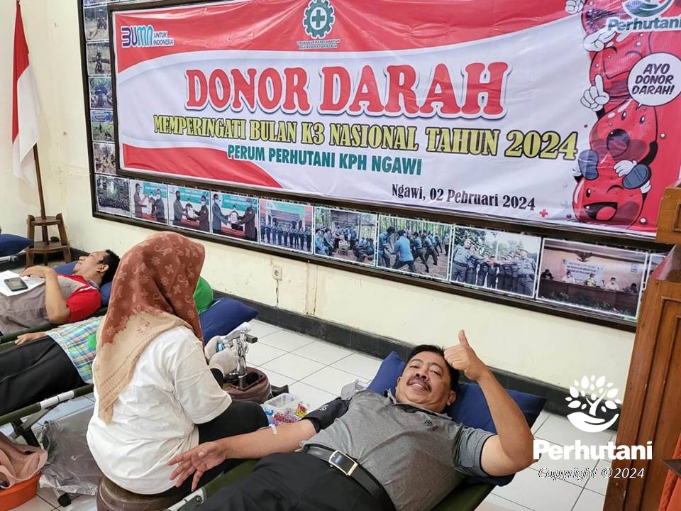 Perhutani Perhutani Ngawi, Donor Darah Bermanfaat Untuk Kesehatan
