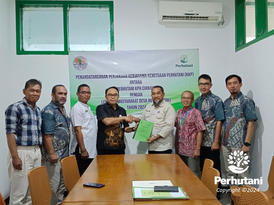 Perhutani Perhutani Bersama LMDH Tandatangani Perjanjian Kerjasama KKP di Cianjur