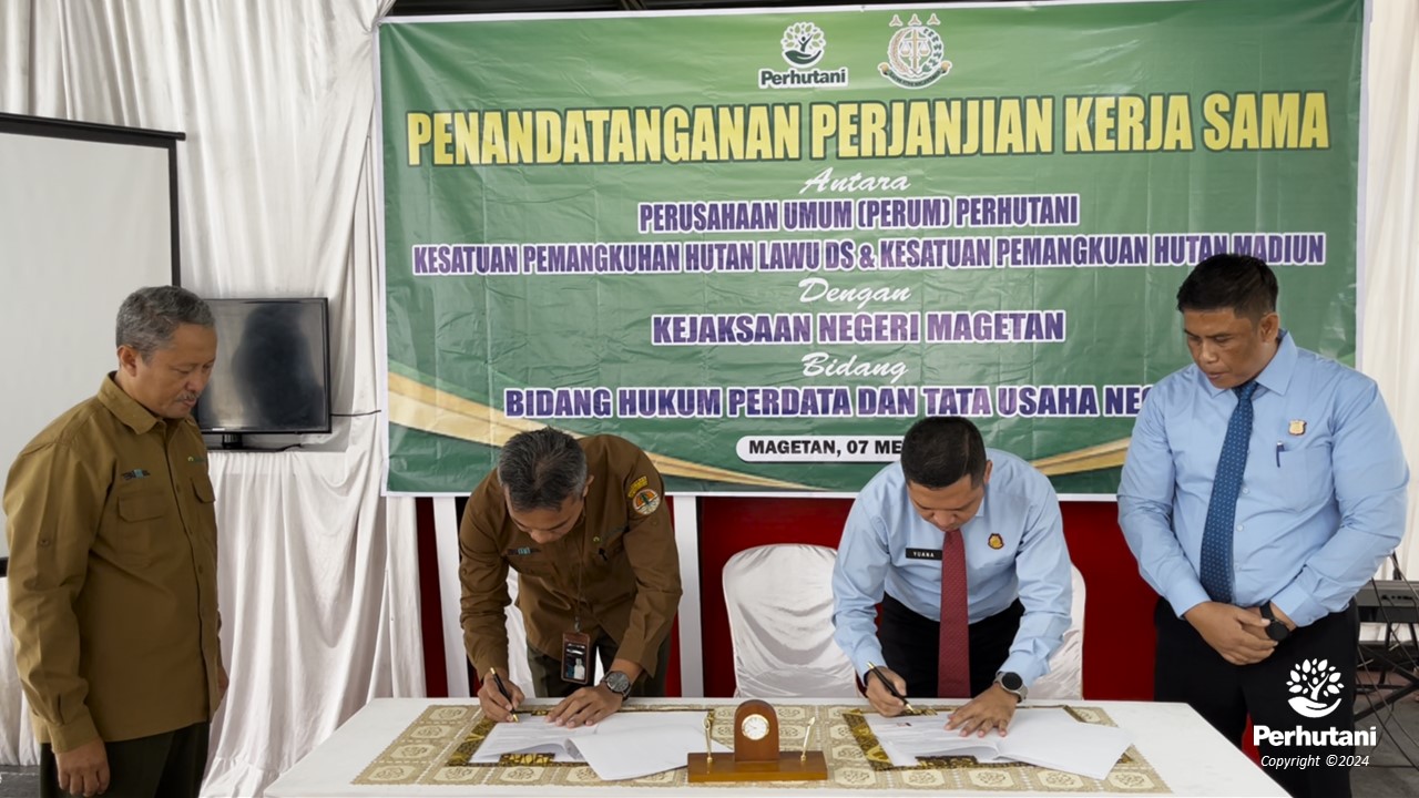 Perhutani Jalin Sinergi Bidang Datun, Perhutani Tandatangani Perjanjian ...