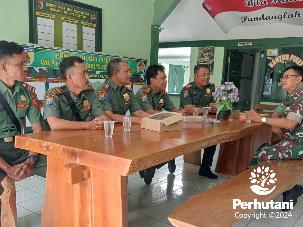 Perhutani Perhutani KPH Parengan Perkuat Sinergi dengan Koramil Montong dalam Pengamanan Hutan