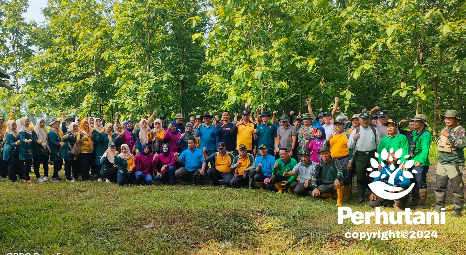 Perhutani Perhutani bersama Forkopimcam Balapulang dan IIKP Tanam Perdana Tahun 2024