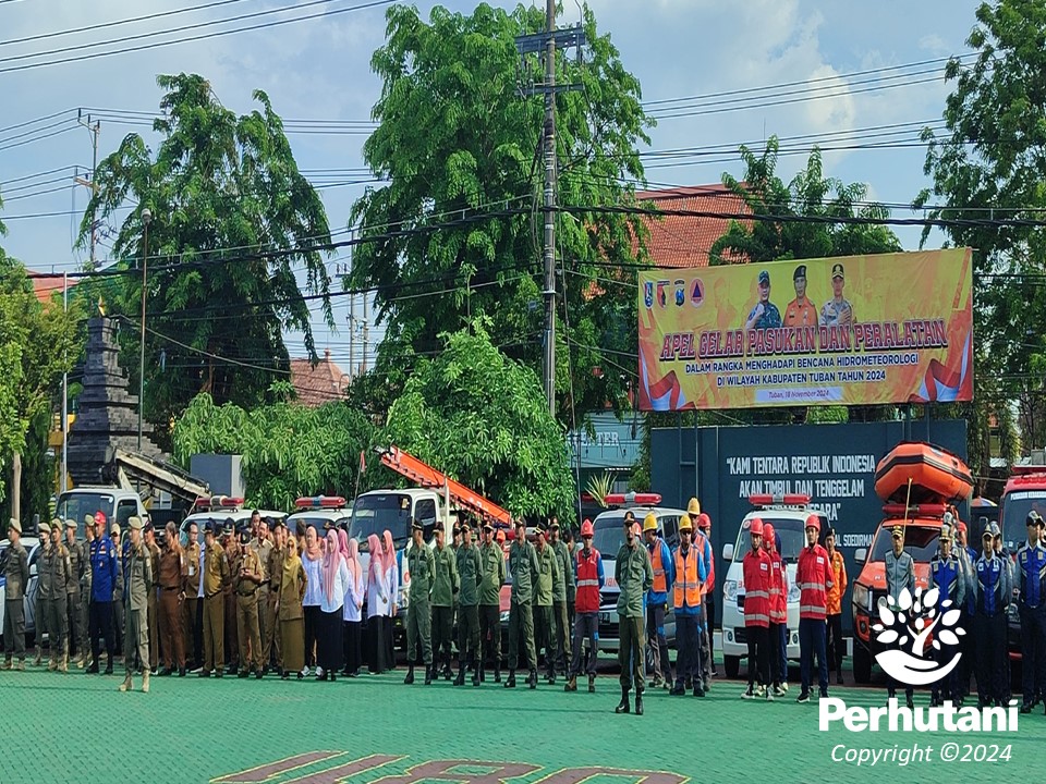 Perhutani Perhutani KPH Jatirogo bersama PJ Bupati Tuban Gelar Apel Kesiapsiagaan Penanggulangan ...