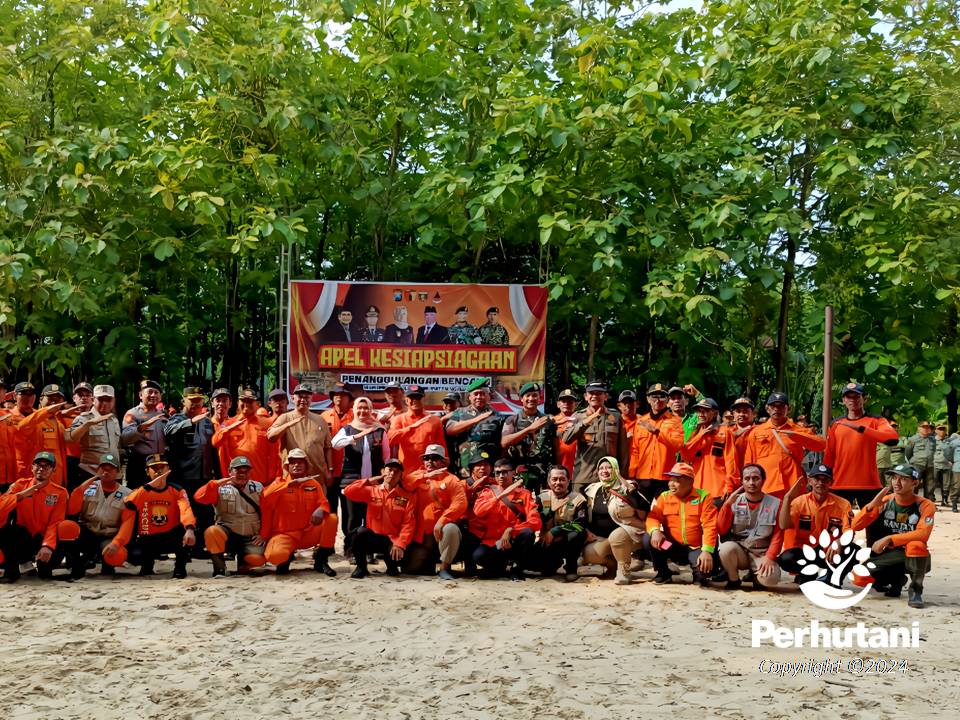 Perhutani Perhutani KPH Ngawi Ikuti Apel Kesiapsiagaan Penanggulangan Bencana Hidrometeorologi