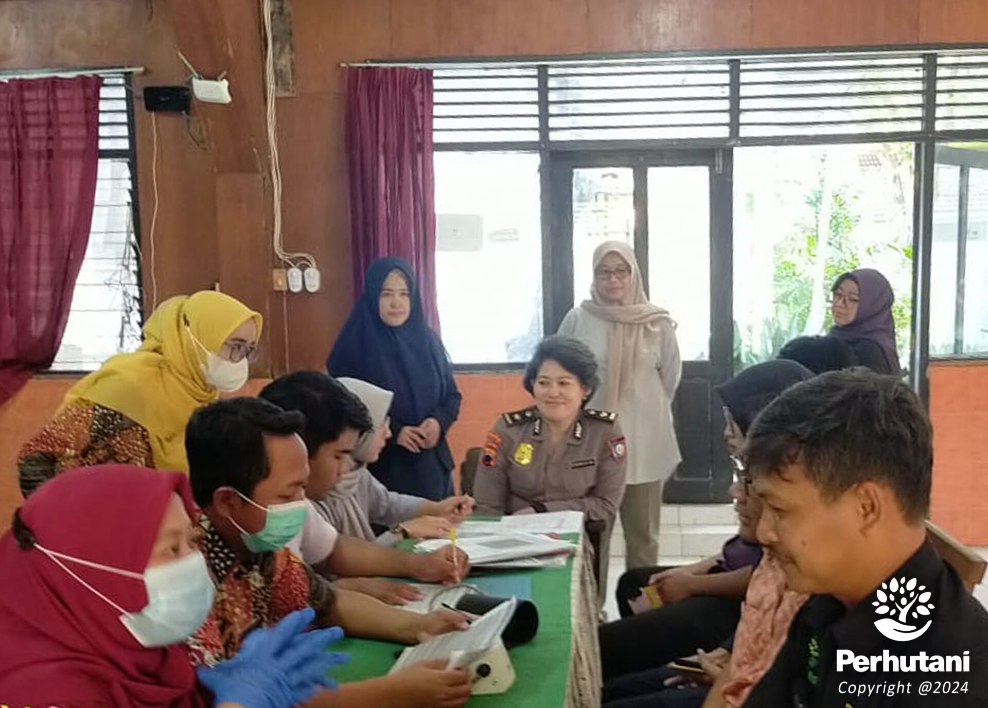 Perhutani Perhutani bersama Puskesmas Adakan Posbindu PTM di Semarang