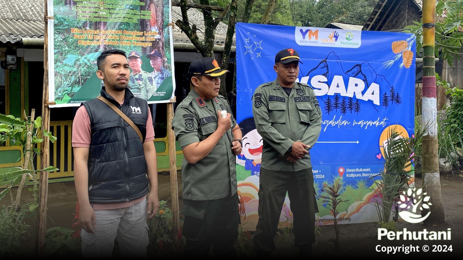 Perhutani Perhutani KPH Banyuwangi Barat Hadiri Penutupan Aksi Sosial Yatim Mandiri di Kampung ...