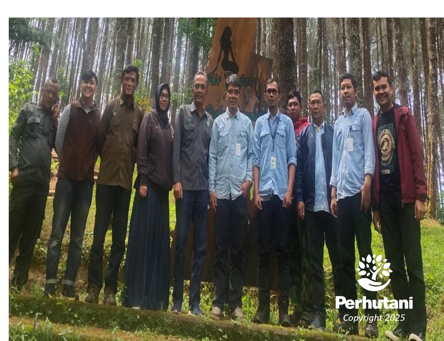 Perhutani Perhutani Bersama PDAM Tirtawening Gelar Monev Kerja Sama Sumber Air di Lembang